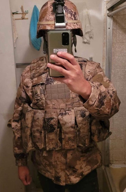 China - PLA Ground Force Kit - Desert/Arid (Helmet, Vest & Uniform ...