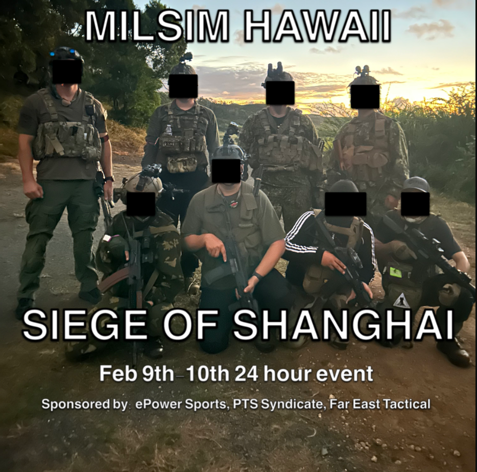 Seige of Shanghai February 9-10th 2024 | MILSIM HAWAII Sponsors: PTS ...